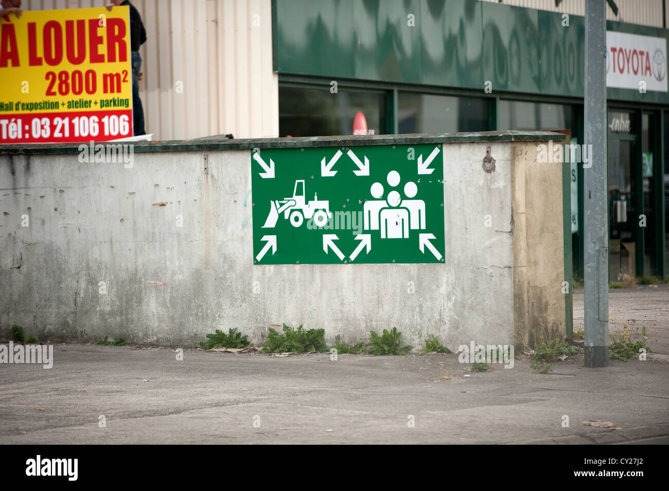 Emergency assembly point hi-res stock photography and images - Alamy