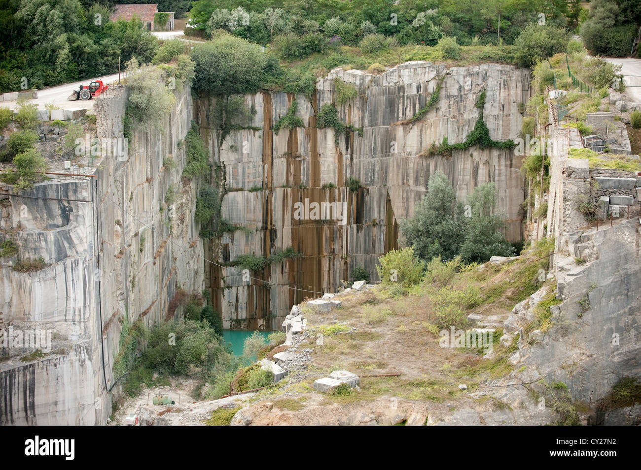 Marble Stone Quarry Le Courgain France Europe Stock Photo - Alamy