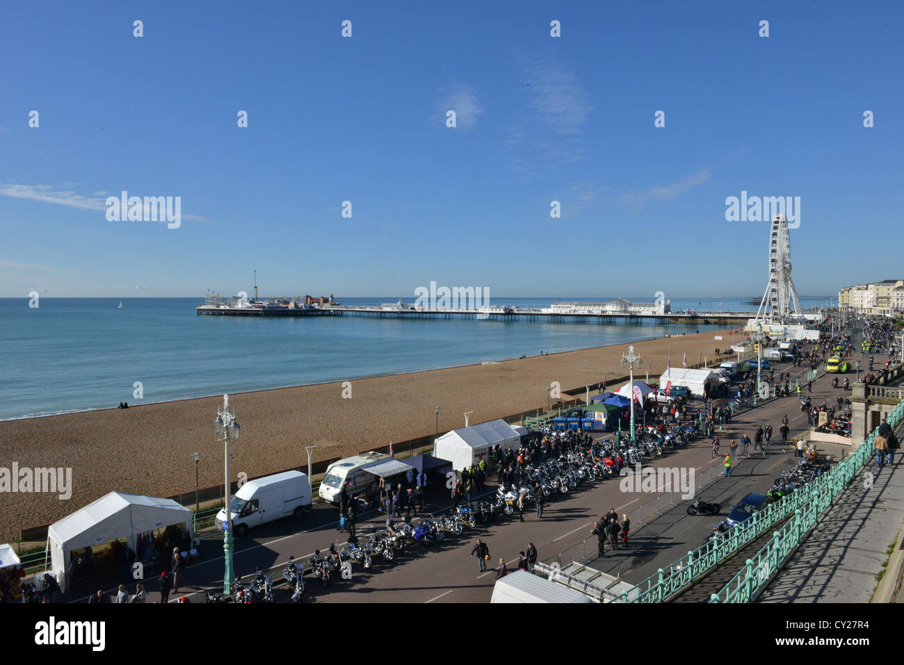 Brighton sea front on a warm October day Stock Photo - Alamy