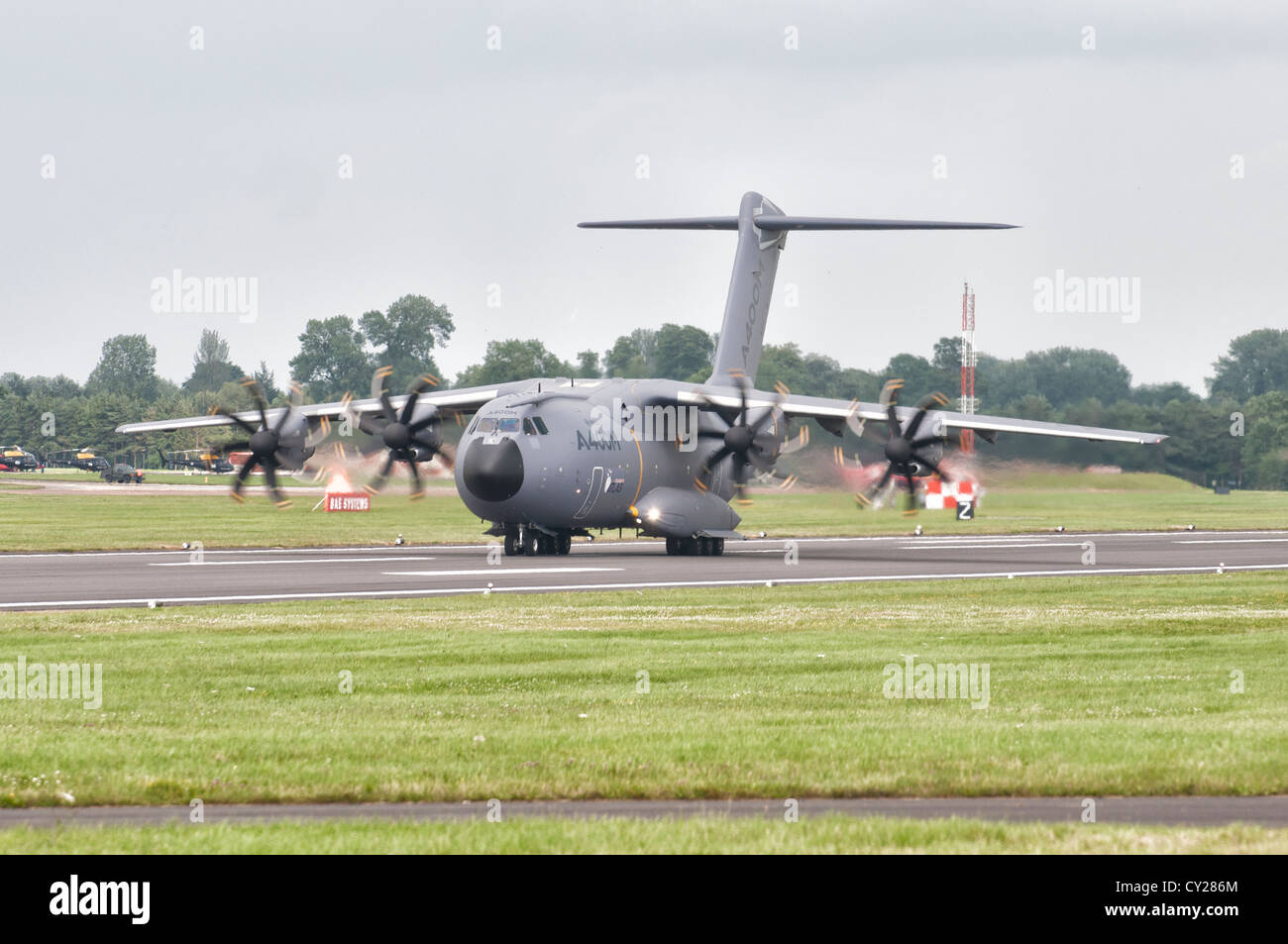 Airbus A400M Atlas turboprop military transport aircraft from Airbus Military, Toulouse Airport ...