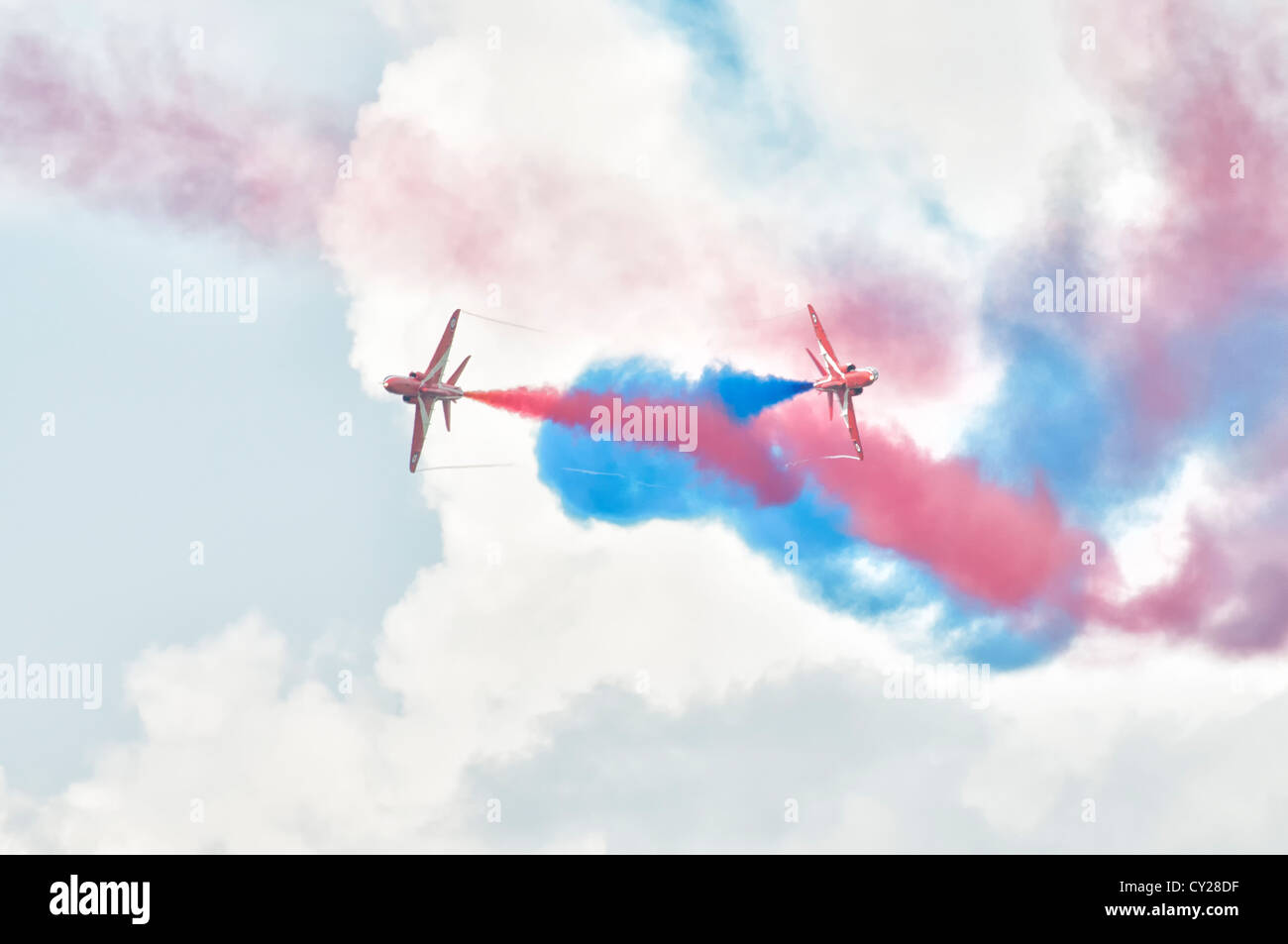 Two Aircraft from the British Royal Air Force Military Aerobatic ...