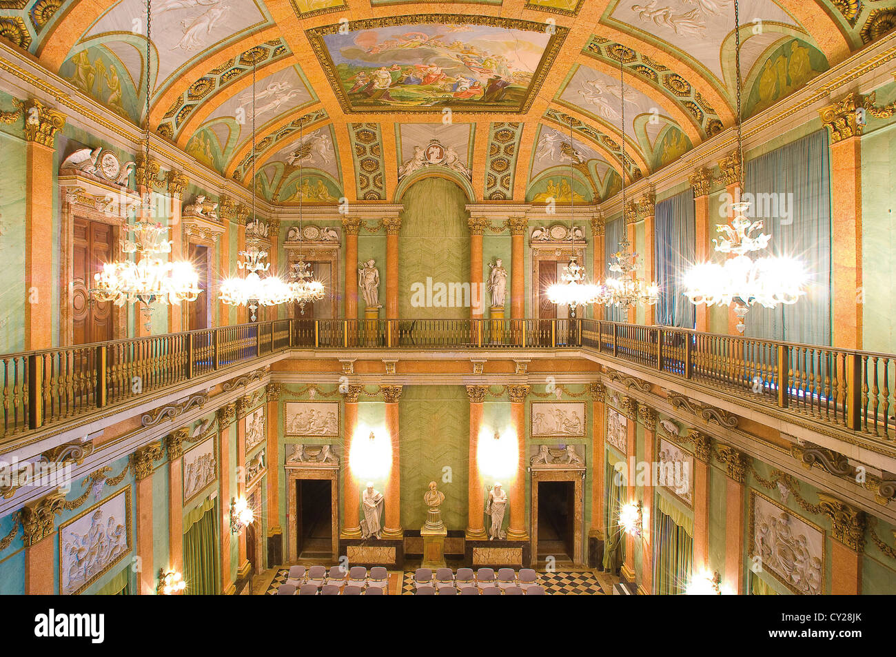 Europe Italy Lombardy Province of Como Como Villa Olmo hall of honor ...