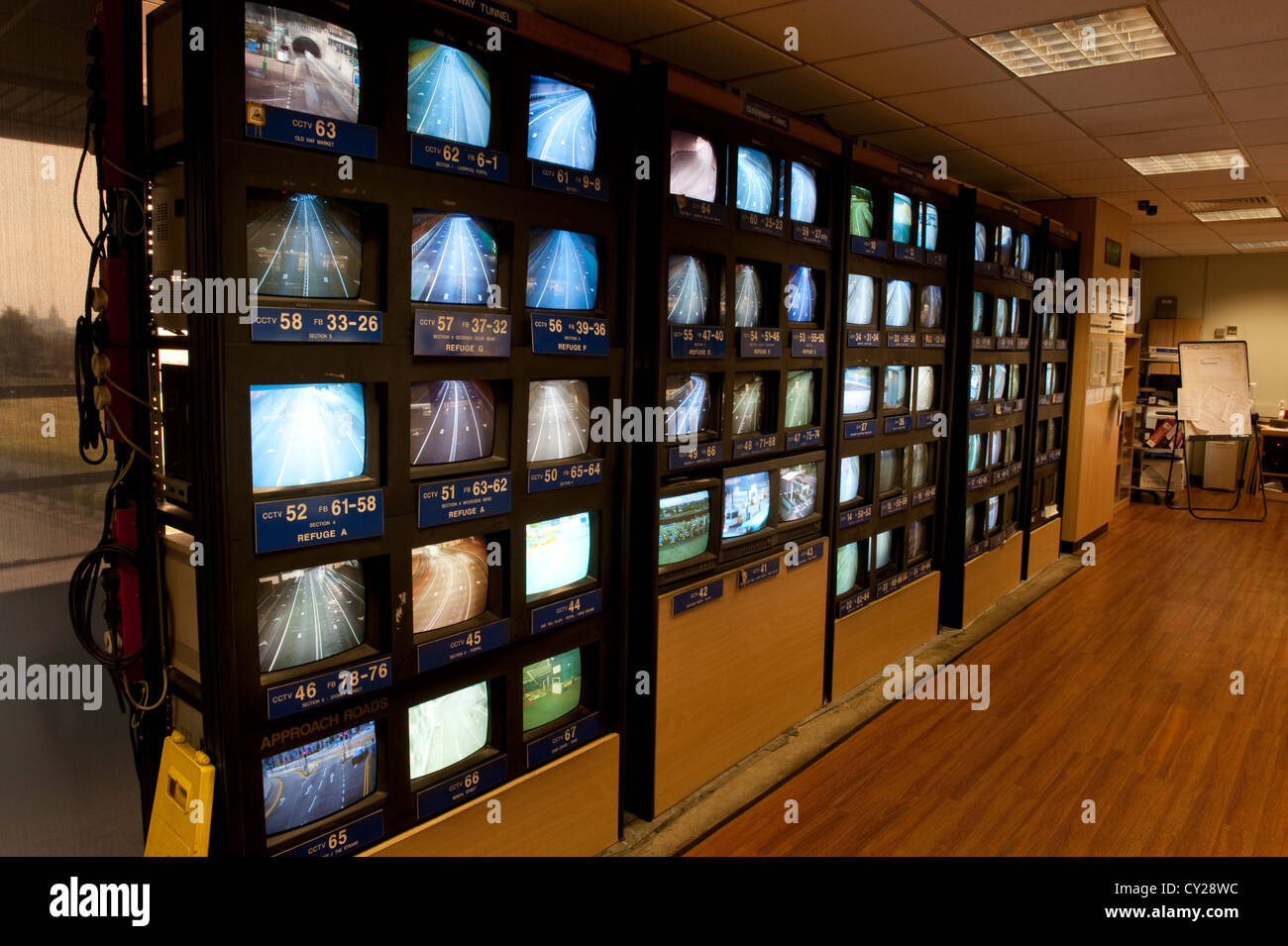 Cctv control room tv screens hi-res stock photography and images - Alamy