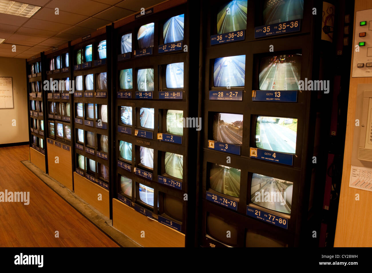 Cctv monitors control room hi-res stock photography and images - Alamy