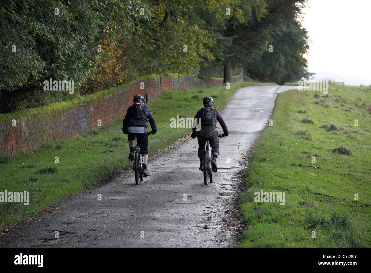 Two Cyclists enjoying a ride Stock Photo - Alamy
