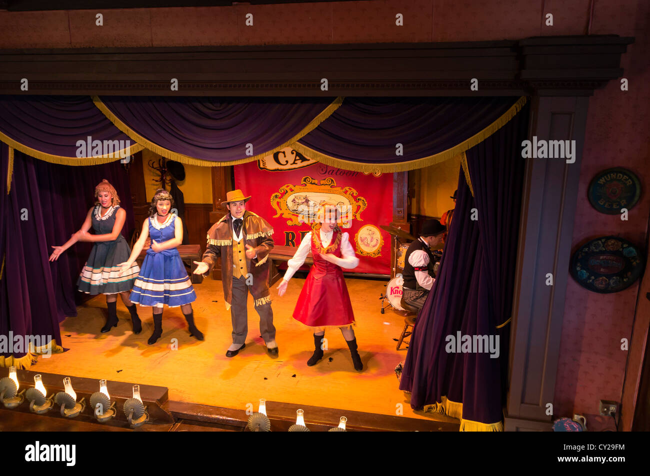 Calico saloon stage show hi-res stock photography and images - Alamy