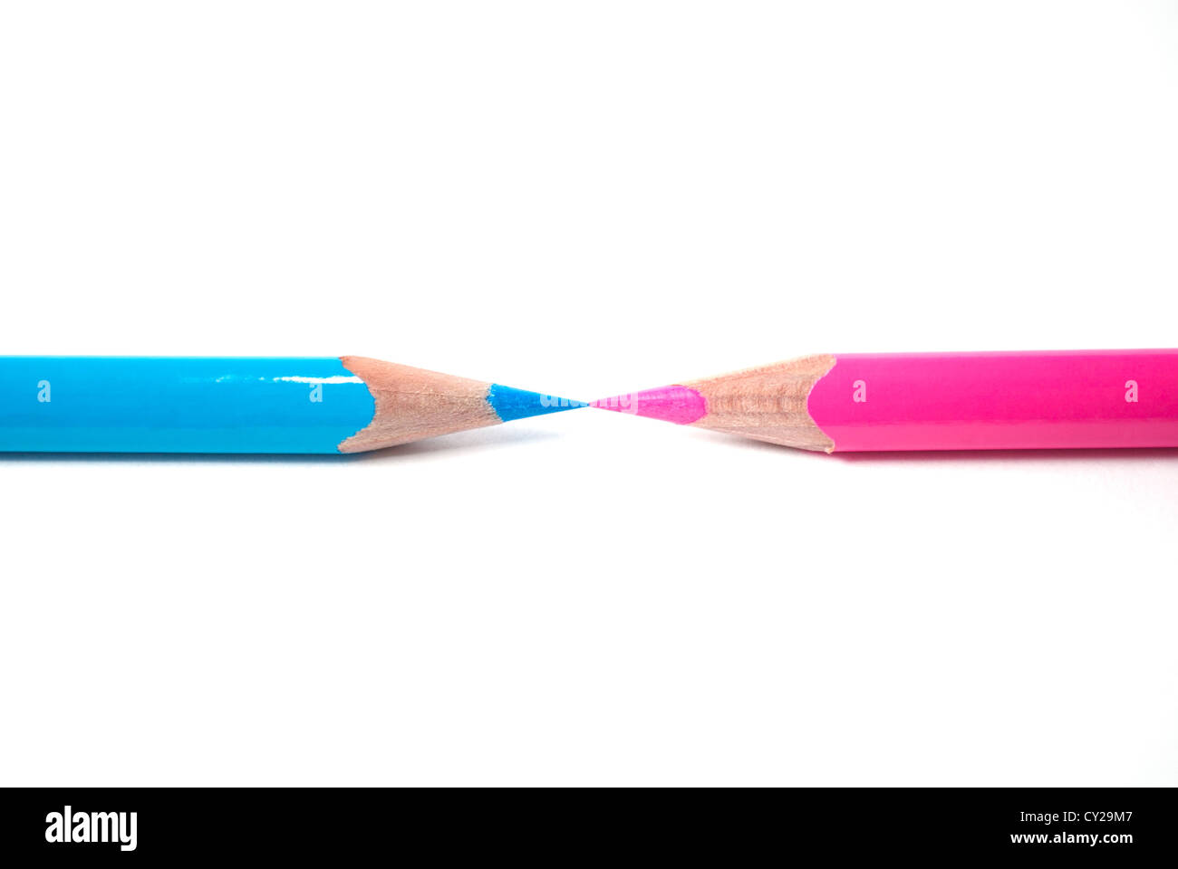 Two pencils isolated on white Stock Photo - Alamy