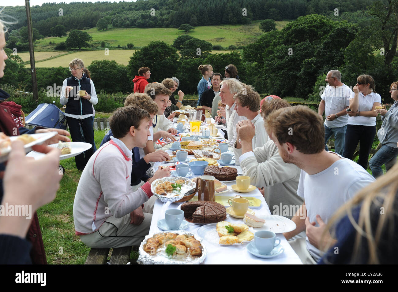Cricket tea at the annual match between Arden Hall visitors and The Sun ...
