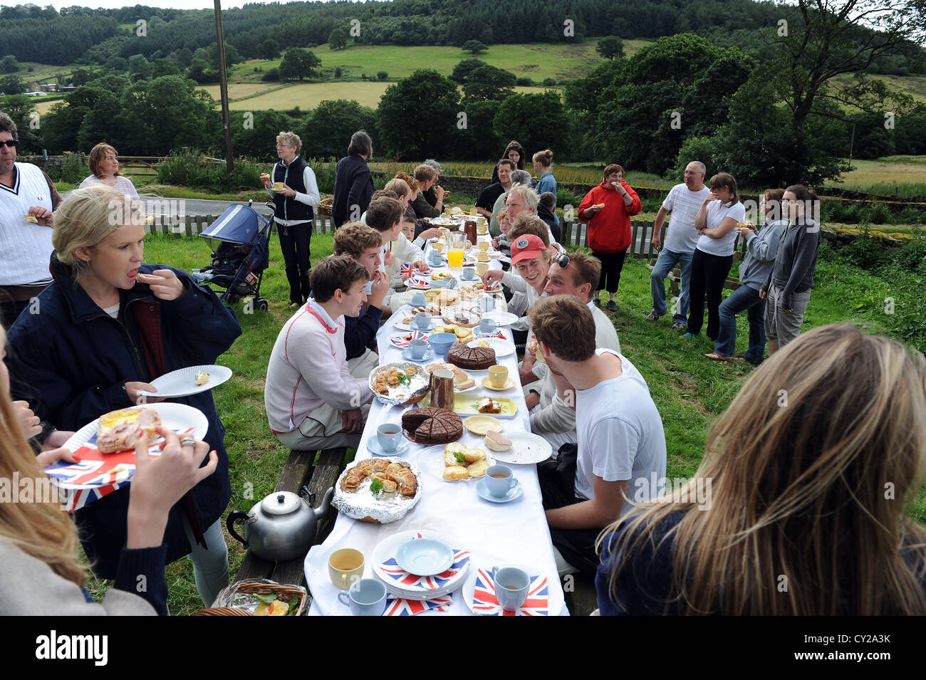 Cricket tea at the annual match between Arden Hall visitors and The Sun ...