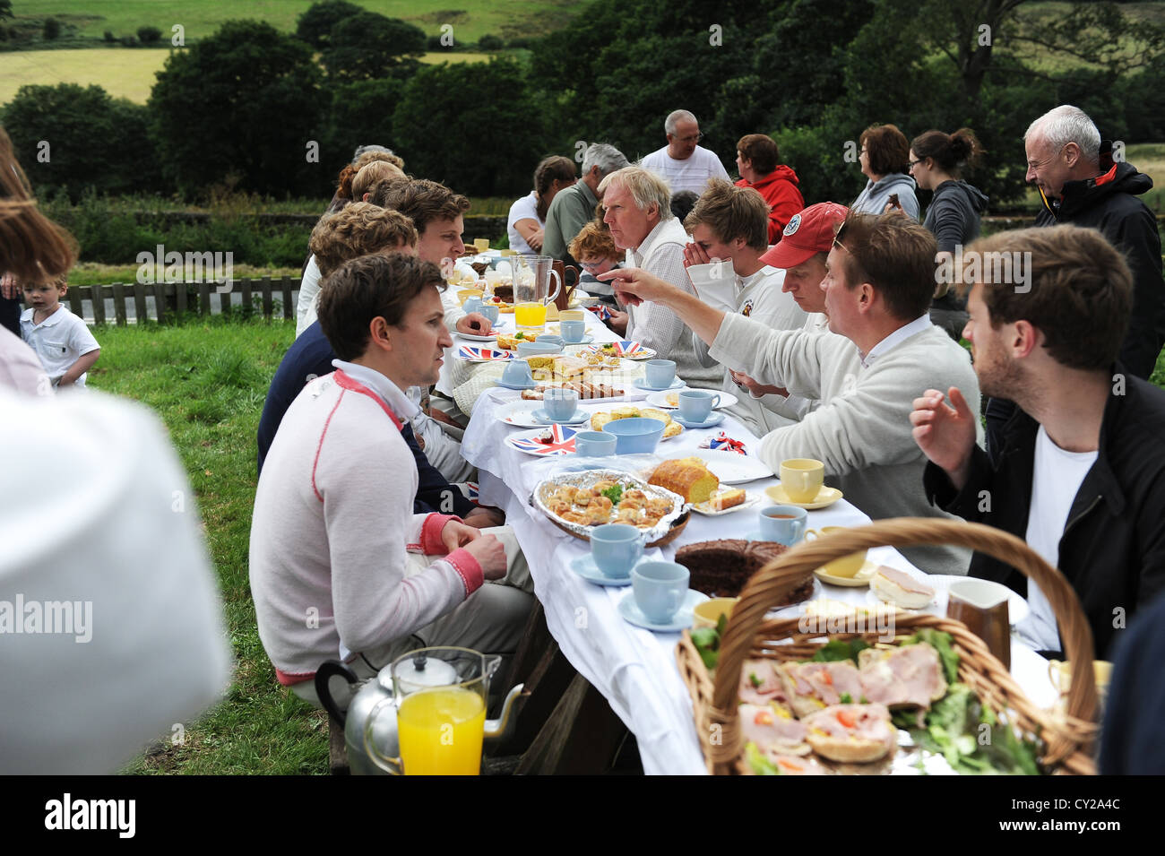 Cricket tea at the annual match between Arden Hall visitors and The Sun ...