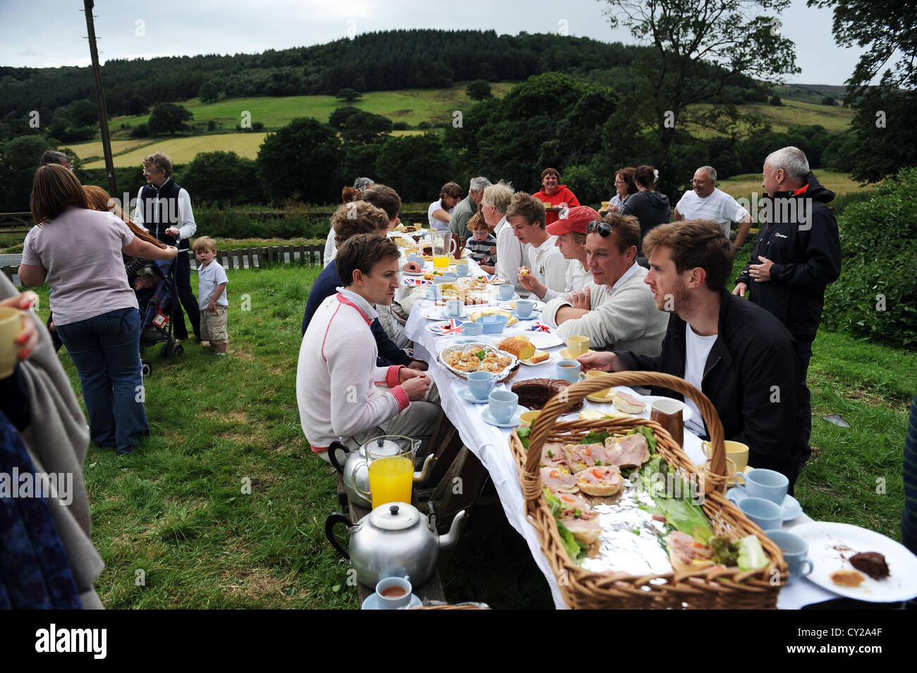 Cricket tea at the annual match between Arden Hall visitors and The Sun ...