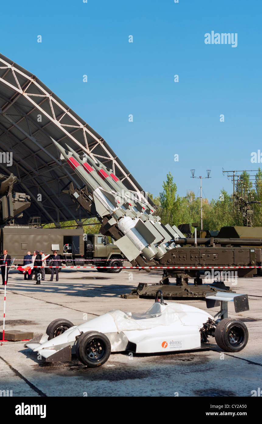 ZRK S-125-2D and white racing car Stock Photo - Alamy