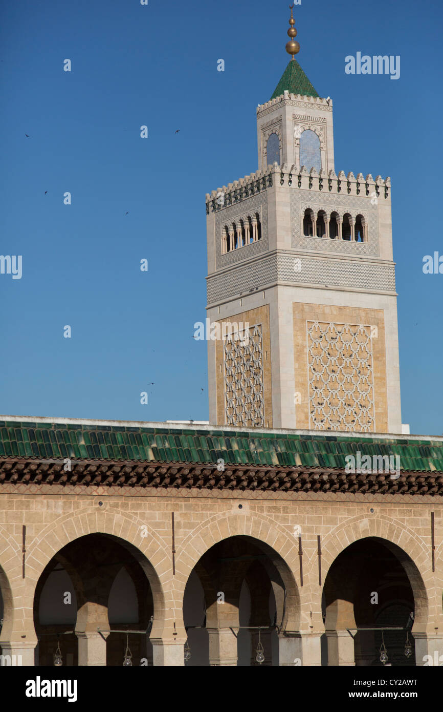 Zaytouna or Great Mosque, Tunis Medina, Tunis, Tunisia Stock Photo - Alamy