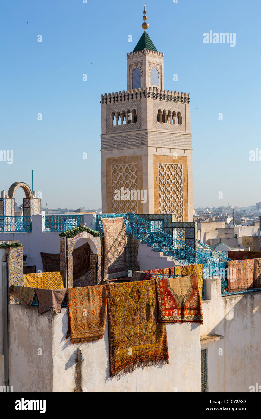 Zaytouna or Great Mosque, Tunis Medina, Tunis, Tunisia Stock Photo - Alamy