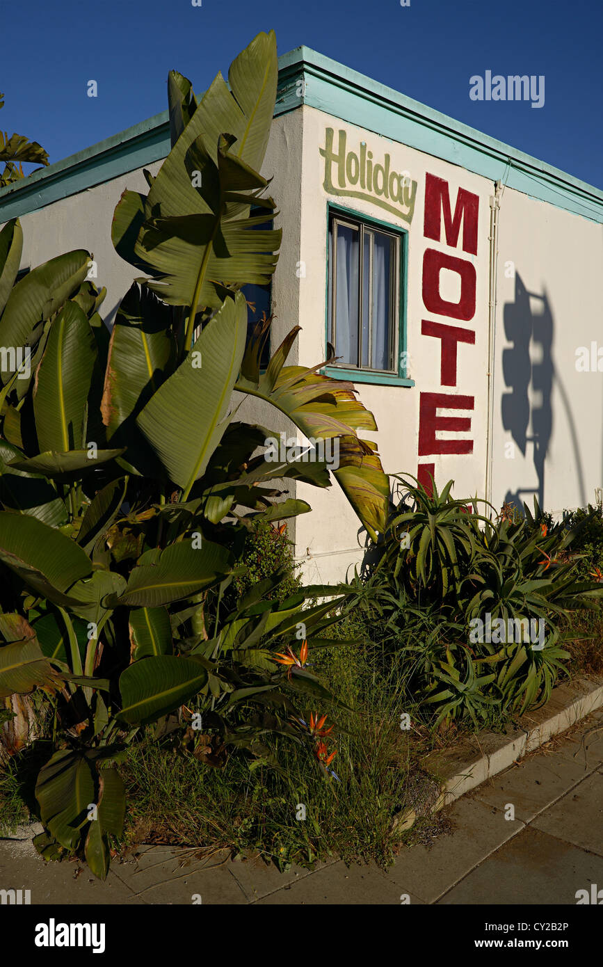 Santa monica holiday motel palm hi-res stock photography and images - Alamy