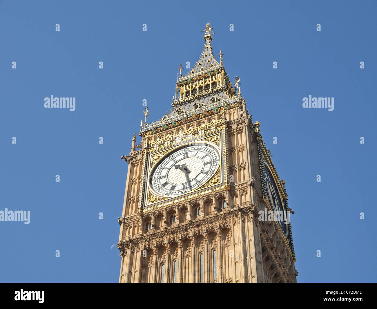 Big Ben at the Houses of Parliament Westminster Palace London Stock ...