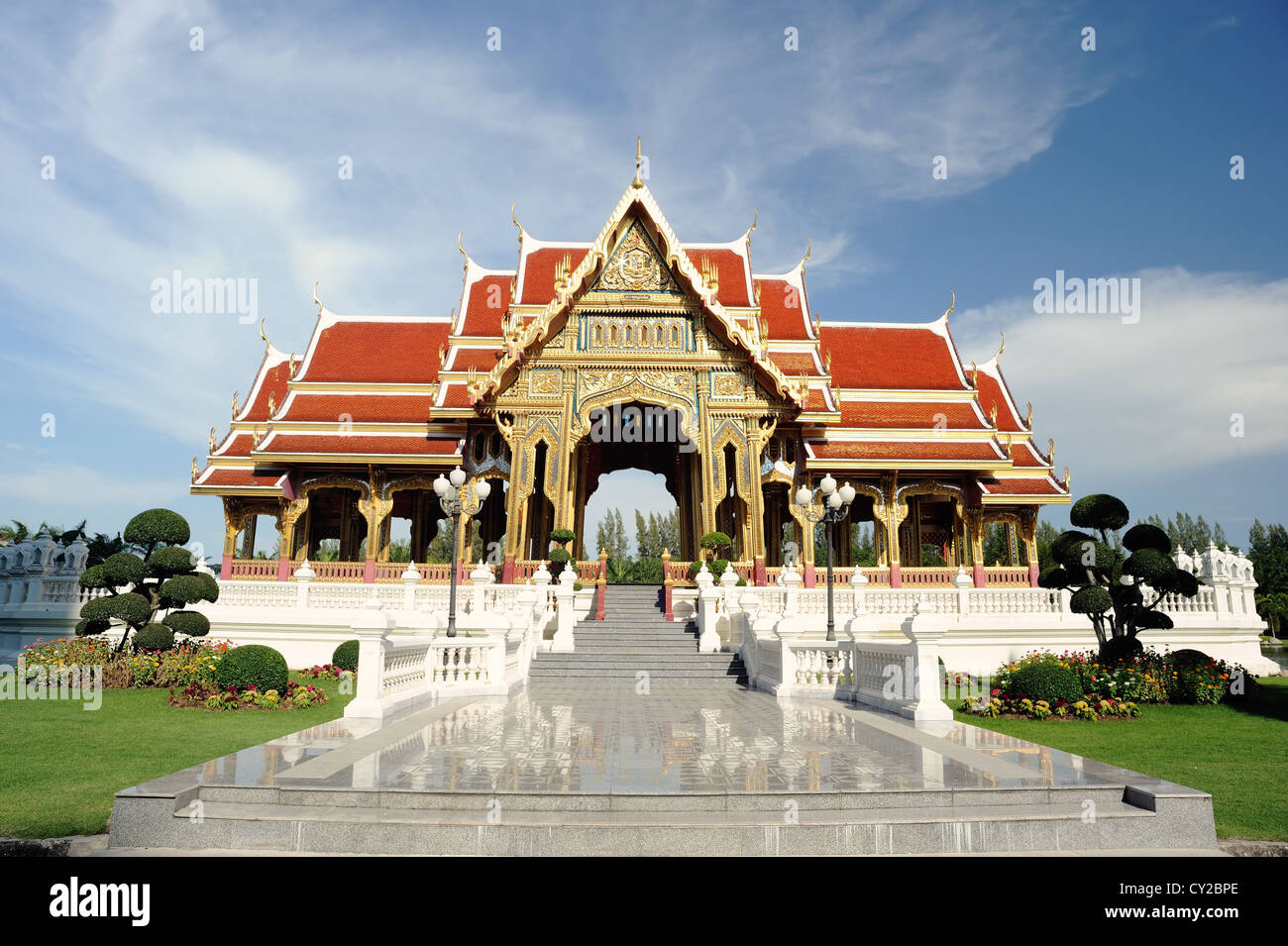 Thai pavilion in sunny day Bangkok,Thailand Stock Photo - Alamy