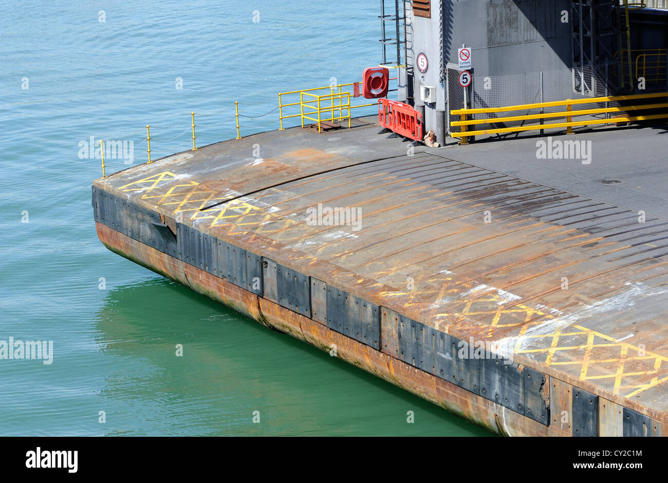 Ferry ramp. Portsmouth, Hampshire, UK Stock Photo - Alamy