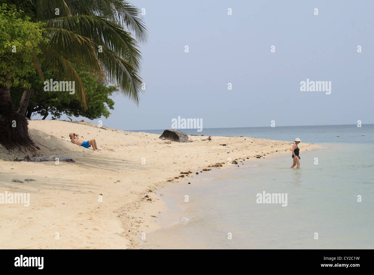 Beach on Selingan Island, Turtle Islands Park, Sulu Sea, Sandakan ...