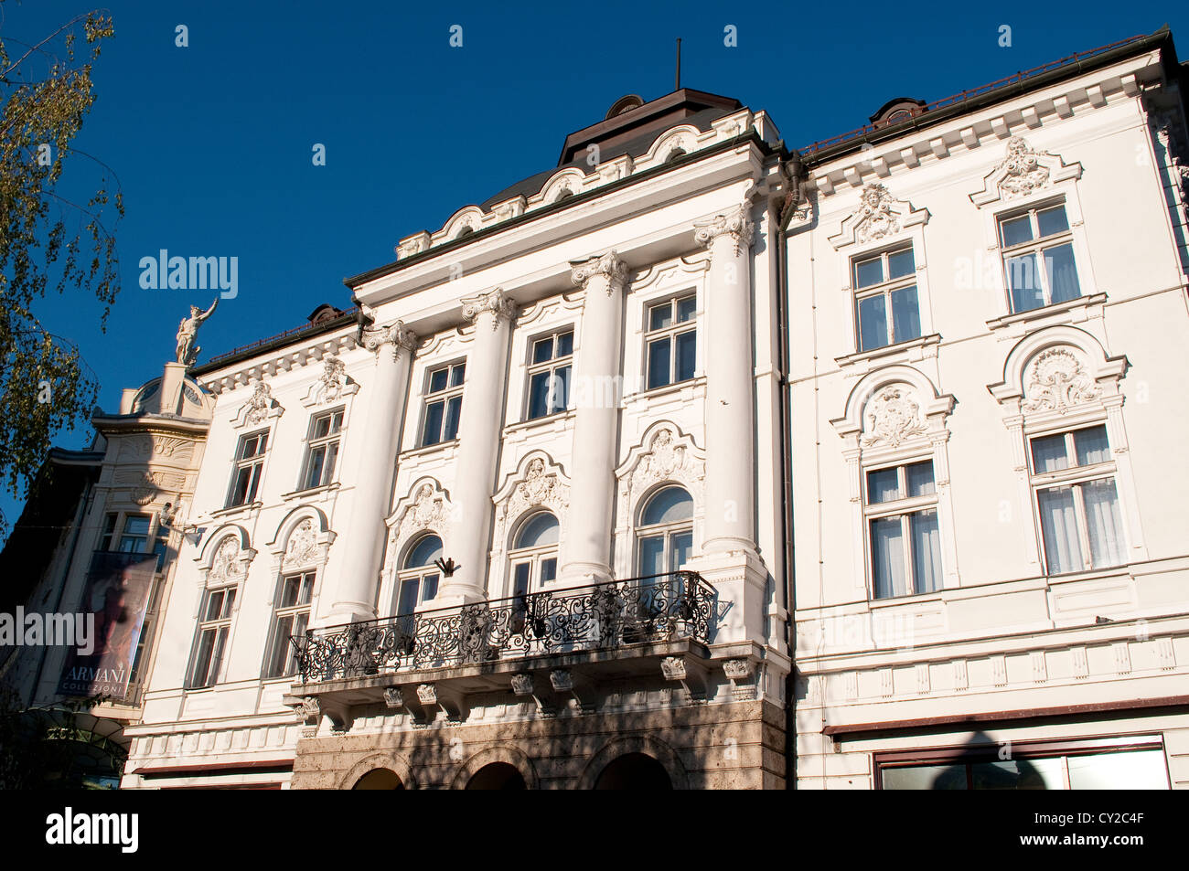 Baroque house presern square ljubljana hi-res stock photography and ...