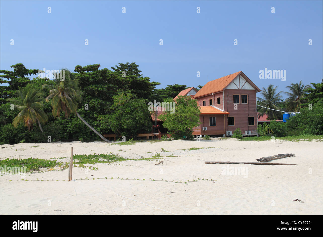 Beach on Selingan Island, Turtle Islands Park, Sulu Sea, Sandakan ...