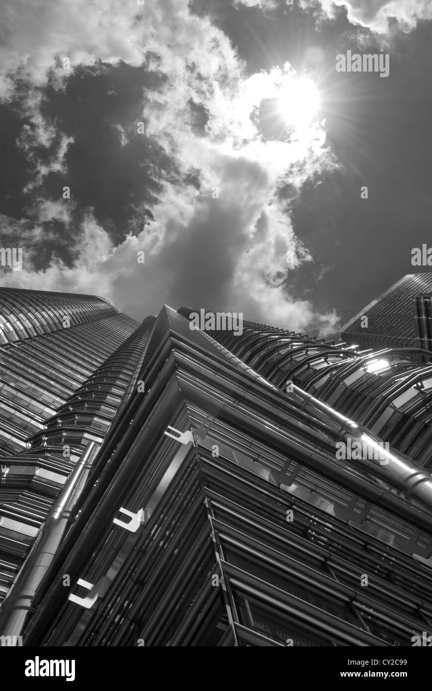 Petronas towers view Black and White Stock Photos & Images - Alamy