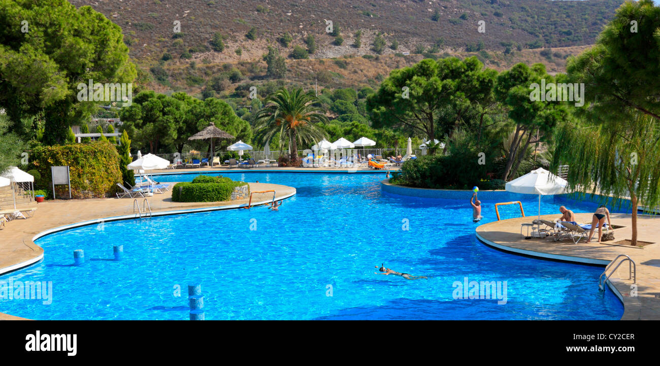 Hotel Swimming Pool, Aegean Coast, Turkey Stock Photo - Alamy