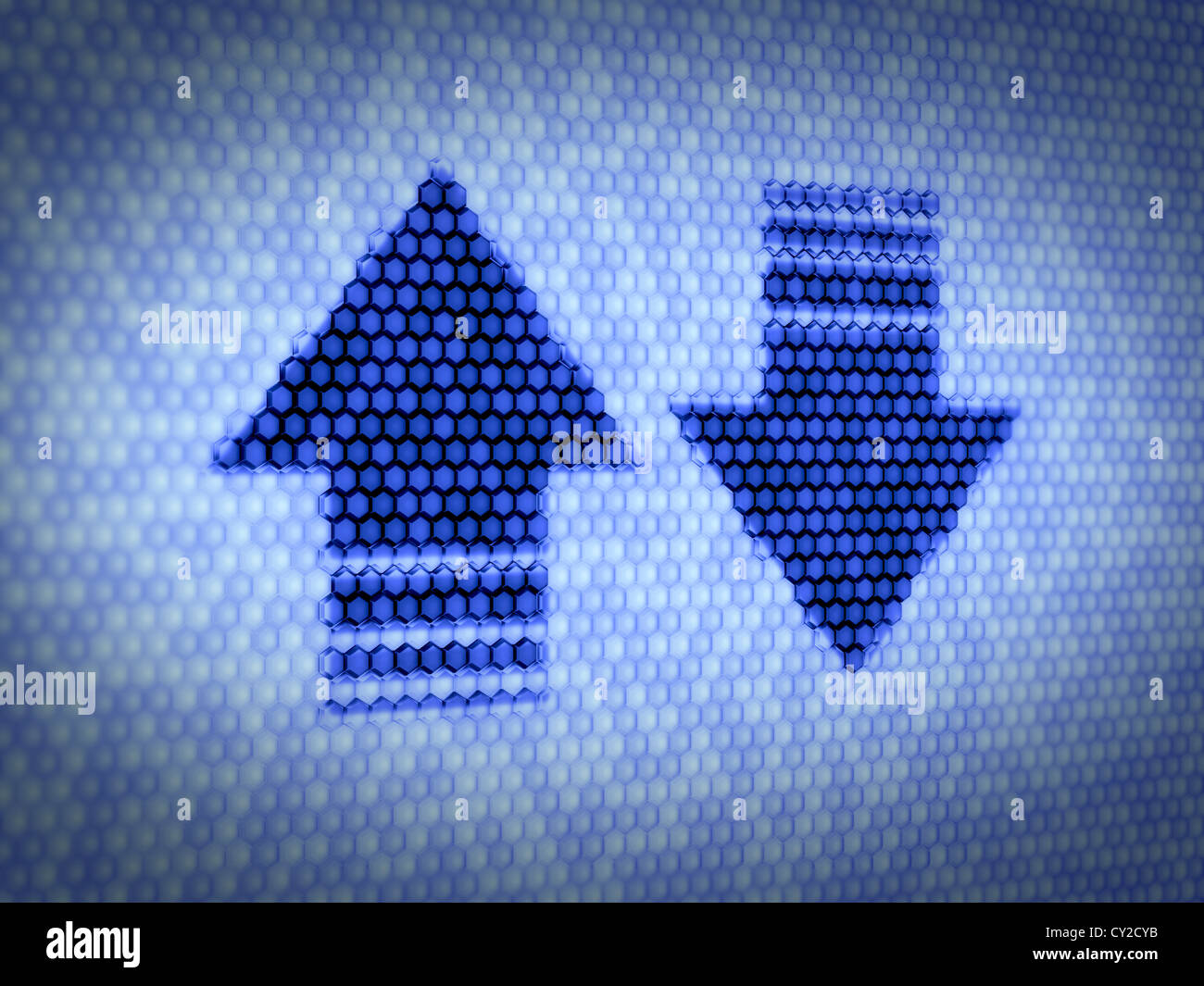 Screen information arrows hi-res stock photography and images - Alamy