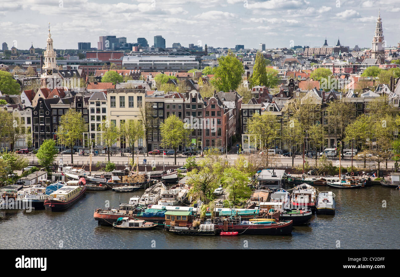 Aerial view, Amsterdam, Netherlands Stock Photo - Alamy
