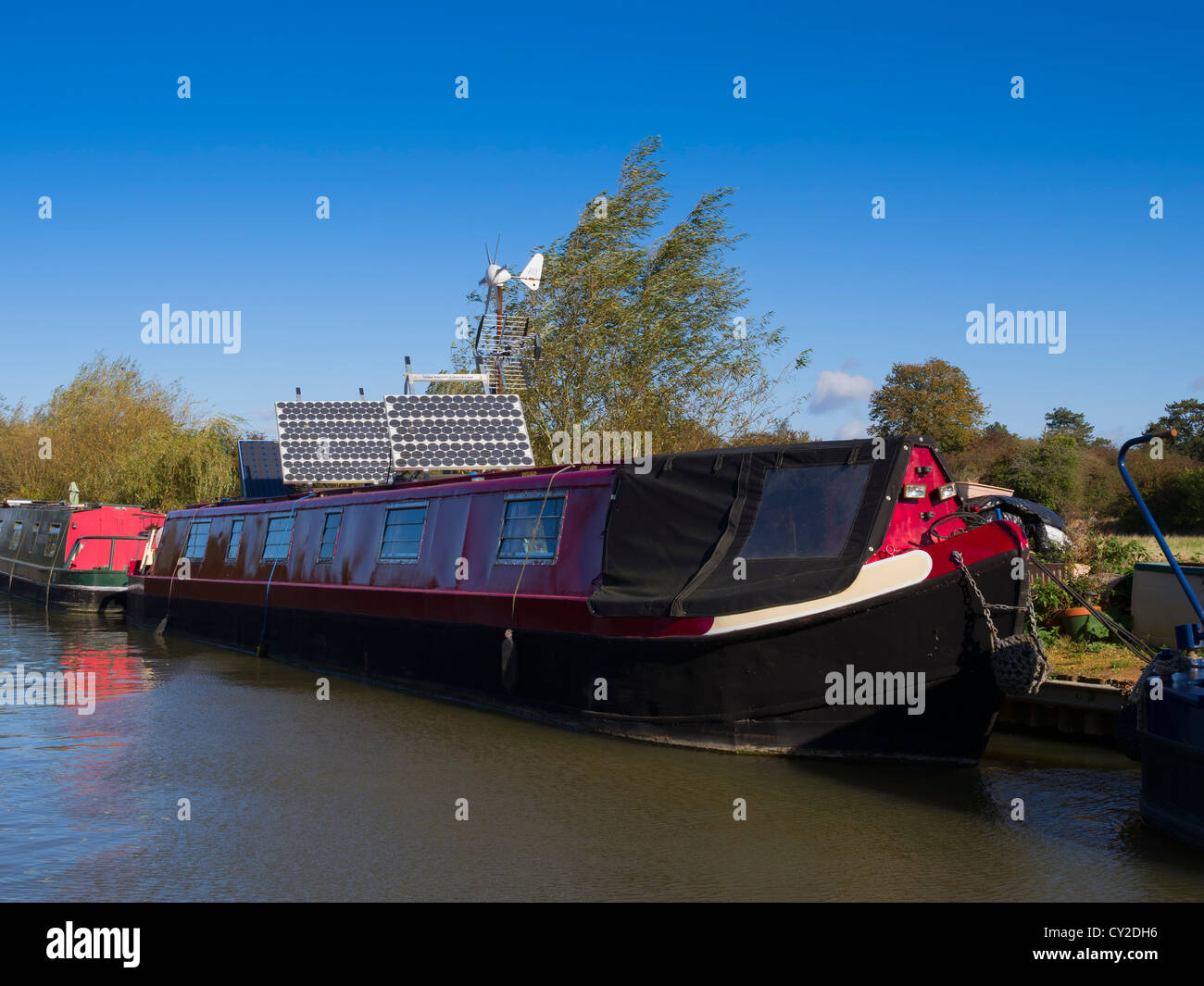 Solar Panels Narrow Boat High Resolution Stock Photography and Images ...