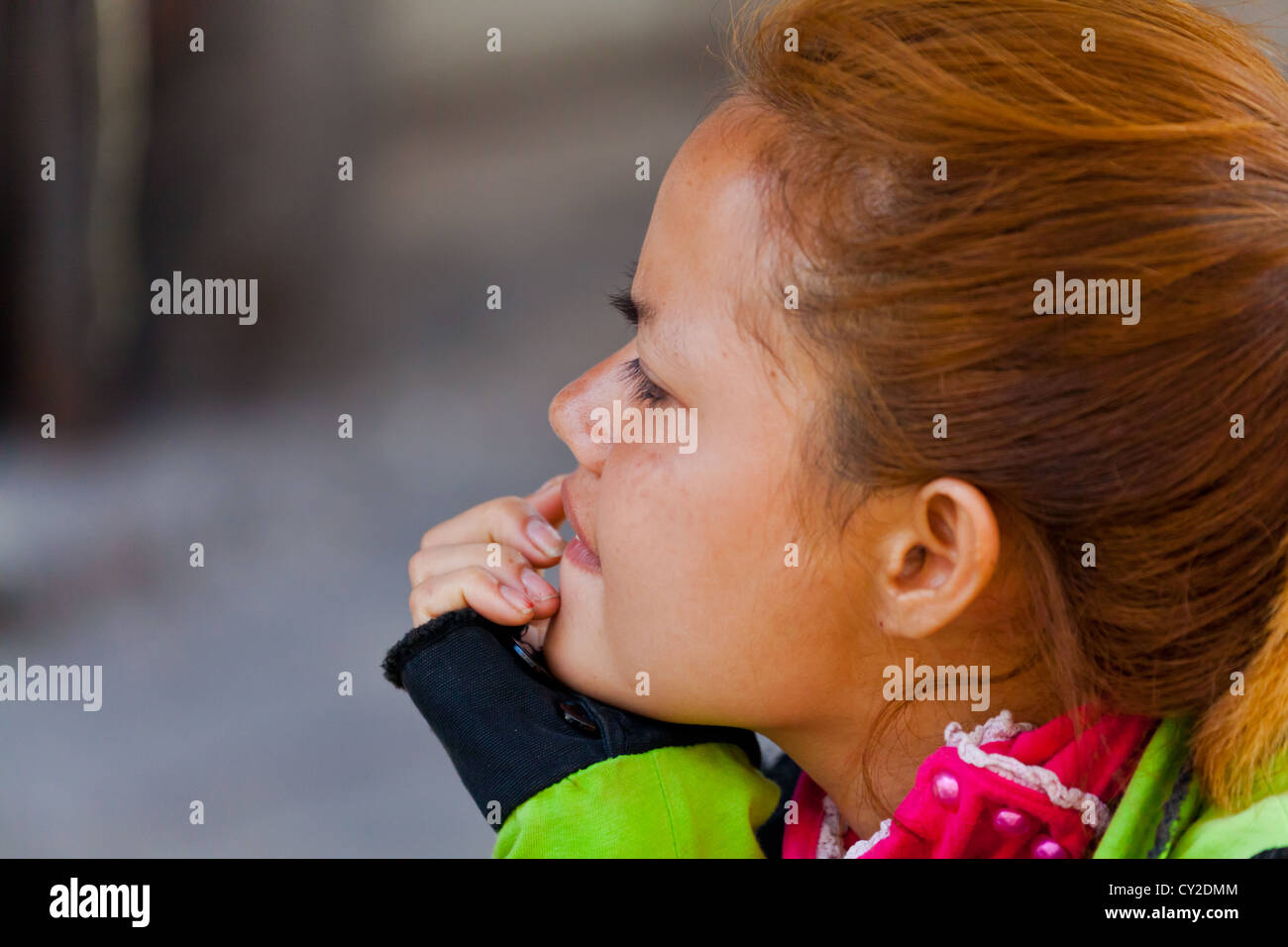 Cambodian Woman in Phnom Penh, Cambodia Stock Photo - Alamy