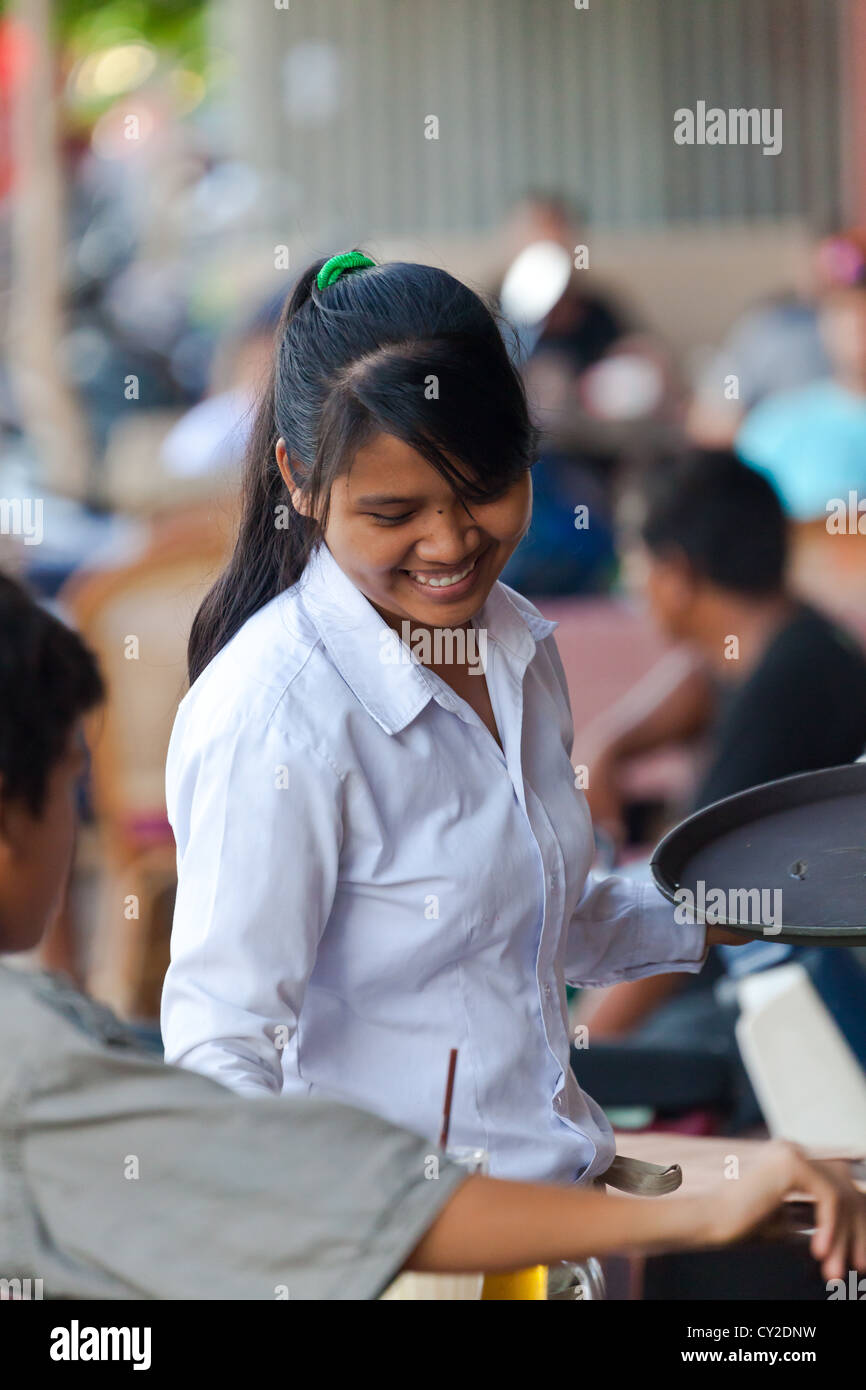 Cambodian Woman in Phnom Penh, Cambodia Stock Photo - Alamy