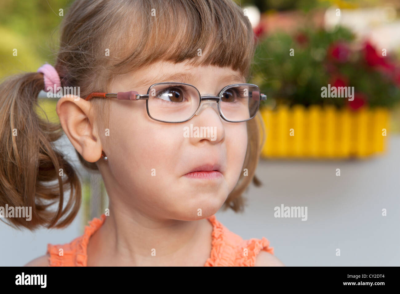 Little girl starts crying Stock Photo - Alamy