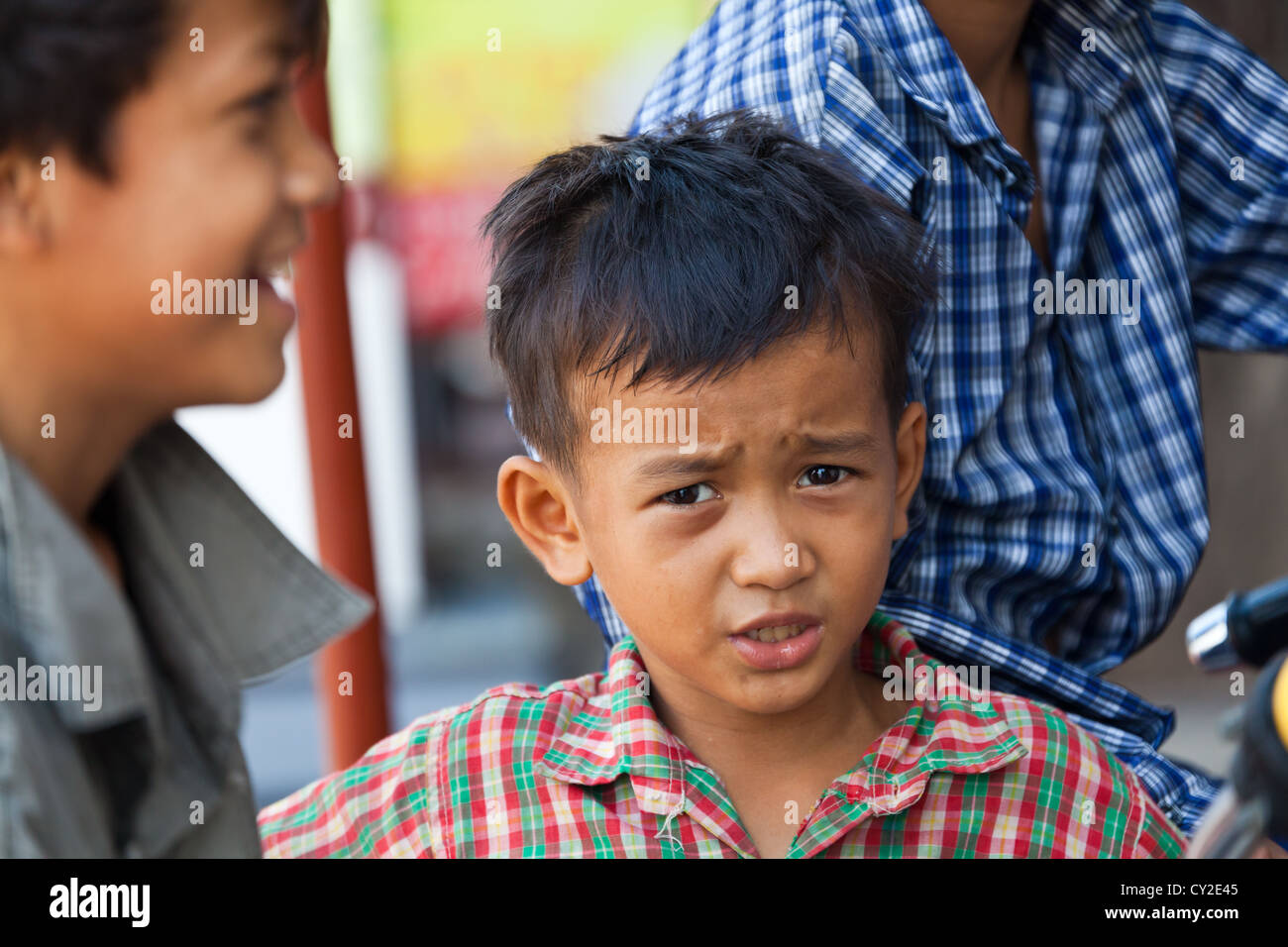 Little Boy in Phnom Penh, Cambodia Stock Photo - Alamy