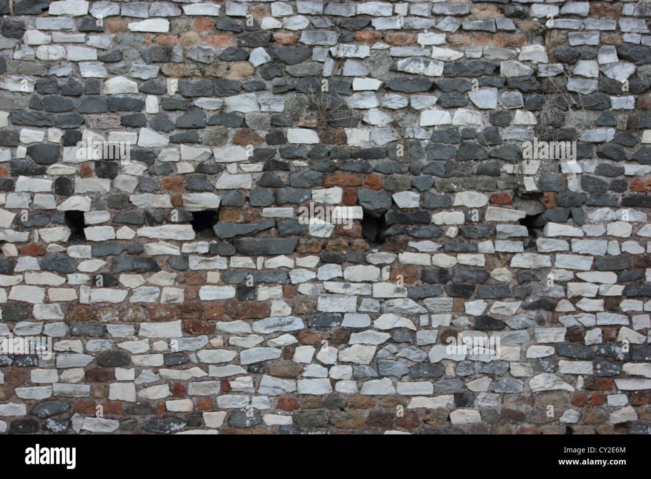 ancient colored stone wall, Rome, Italy, pattern, photoarkive Stock ...