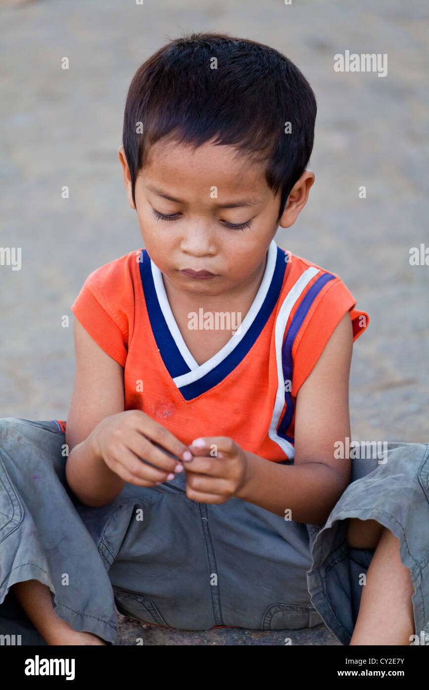 Little Boy in Phnom Penh, Cambodia Stock Photo - Alamy