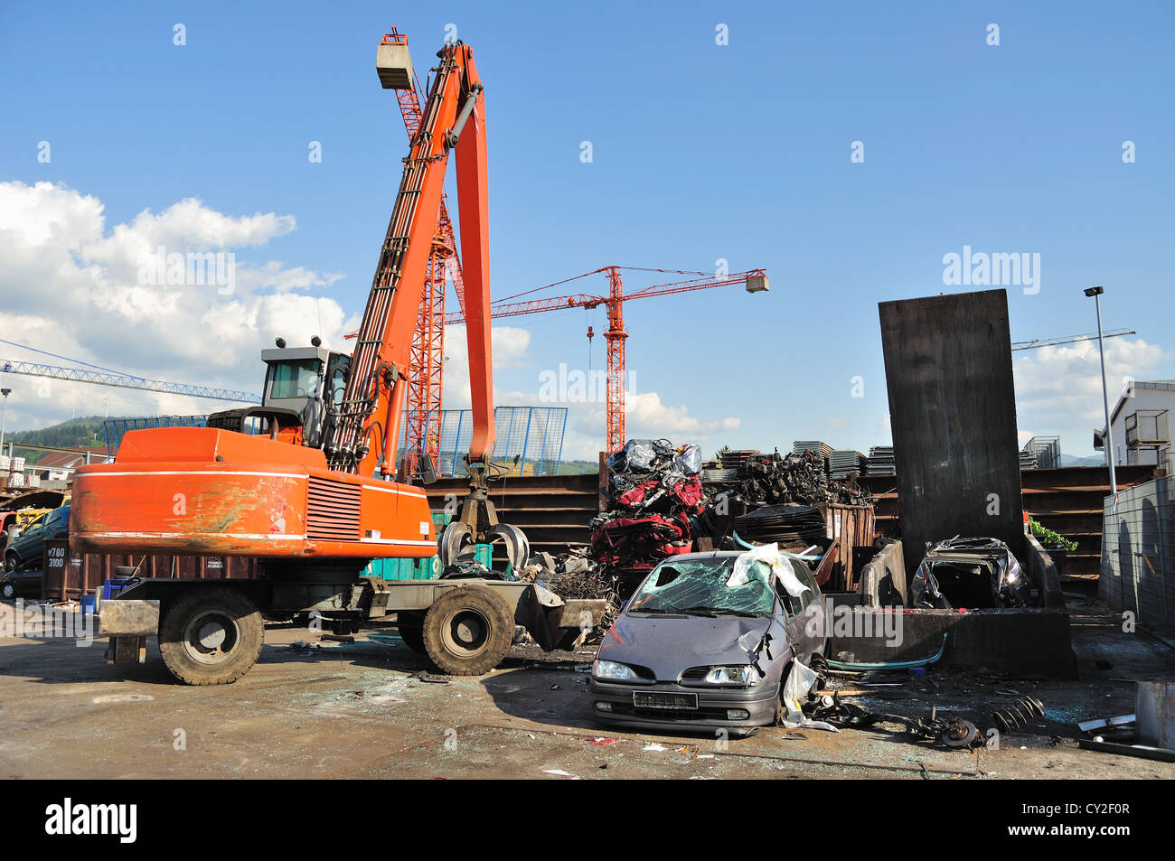 Car junkyard scrap yard germany hi-res stock photography and images - Alamy