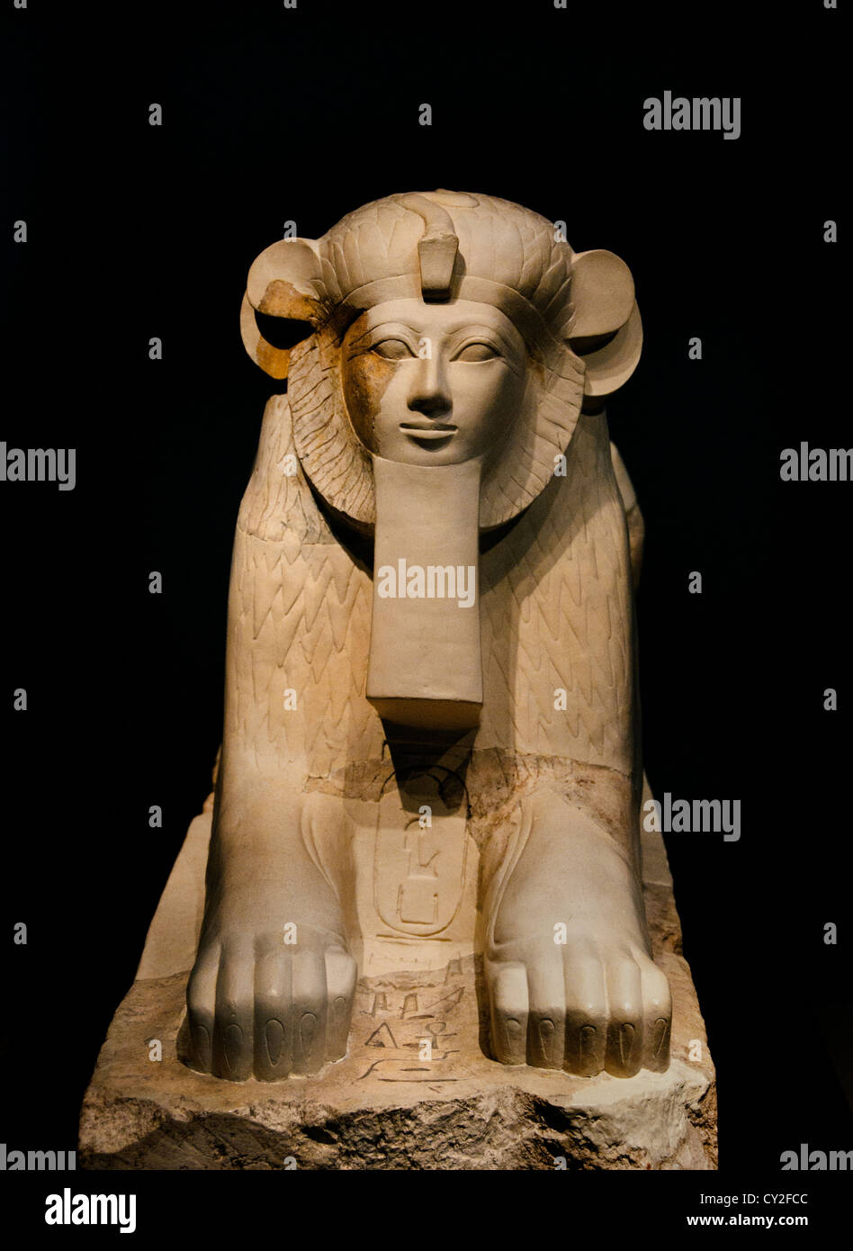 Maned Sphinx Hatshepsut Pharaoh Temple New Kingdom Dynasty 18 1473–1458 ...