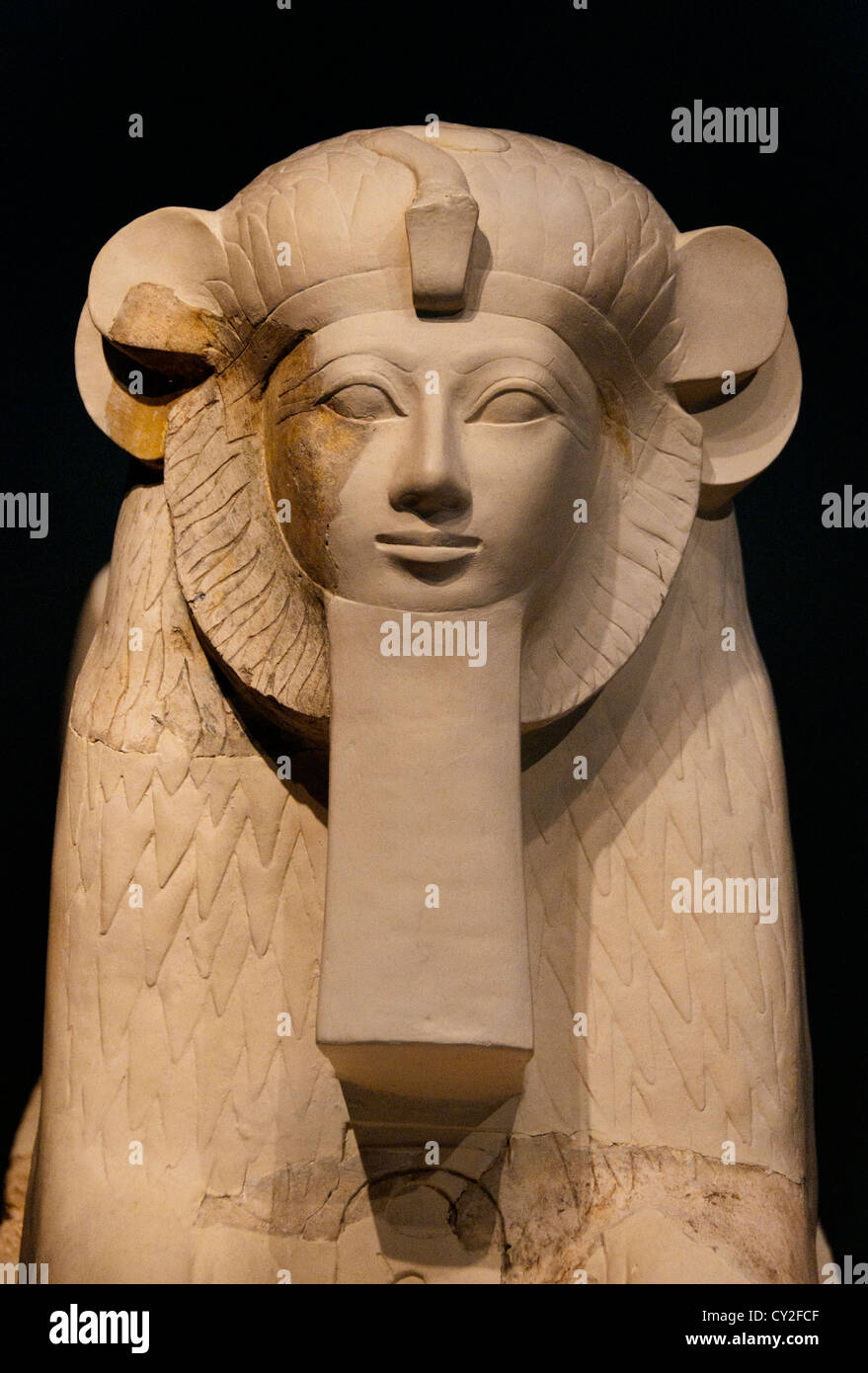 Maned Sphinx Hatshepsut Pharaoh Temple New Kingdom Dynasty 18 1473–1458 ...