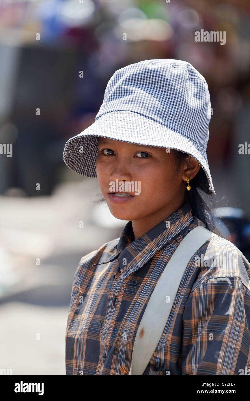 Market Woman in Phnom Penh, Cambodia Stock Photo - Alamy