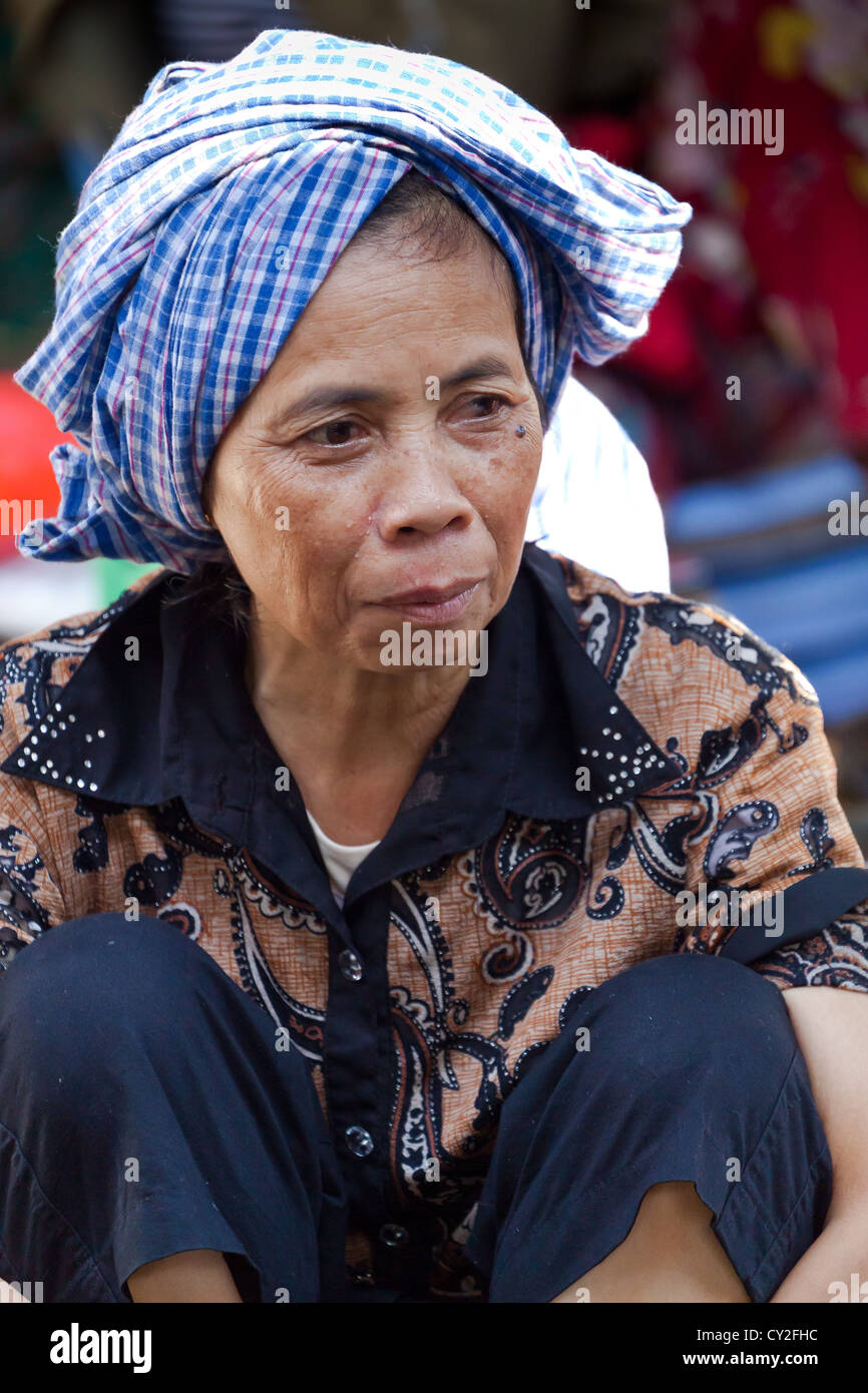 Market Woman in Phnom Penh, Cambodia Stock Photo - Alamy