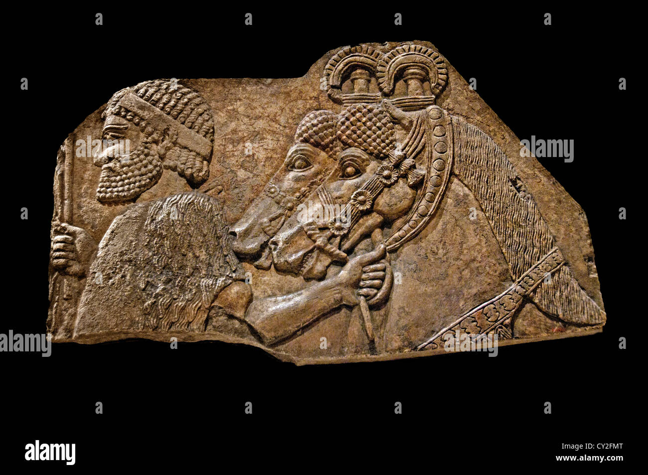 Foreign groom tributary procession Neo-Assyrian 721–705 B.C ...
