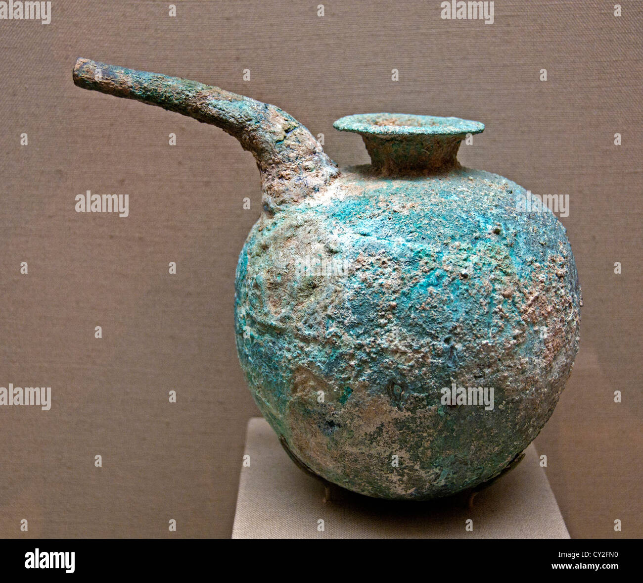 Jar with a spout Late Uruk. 3500–3100 B.C. Syria or Mesopotamia Copper ...