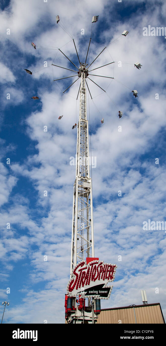 The Stratosphere, a wild carnival ride, thrills visitors at the State ...