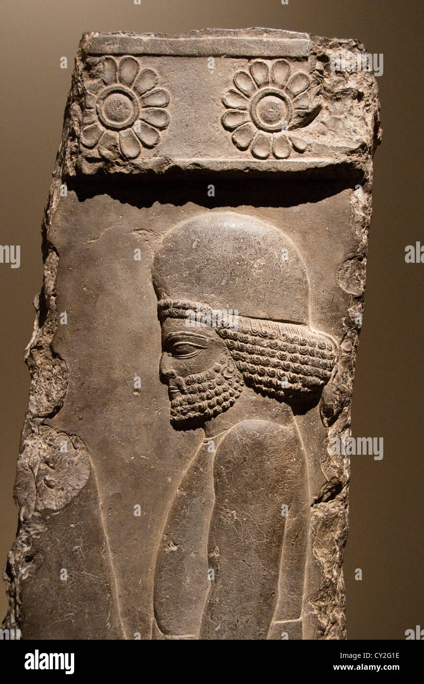 Relief figure in a procession ca. 405–359 B.C.Achaemenid Iran ...