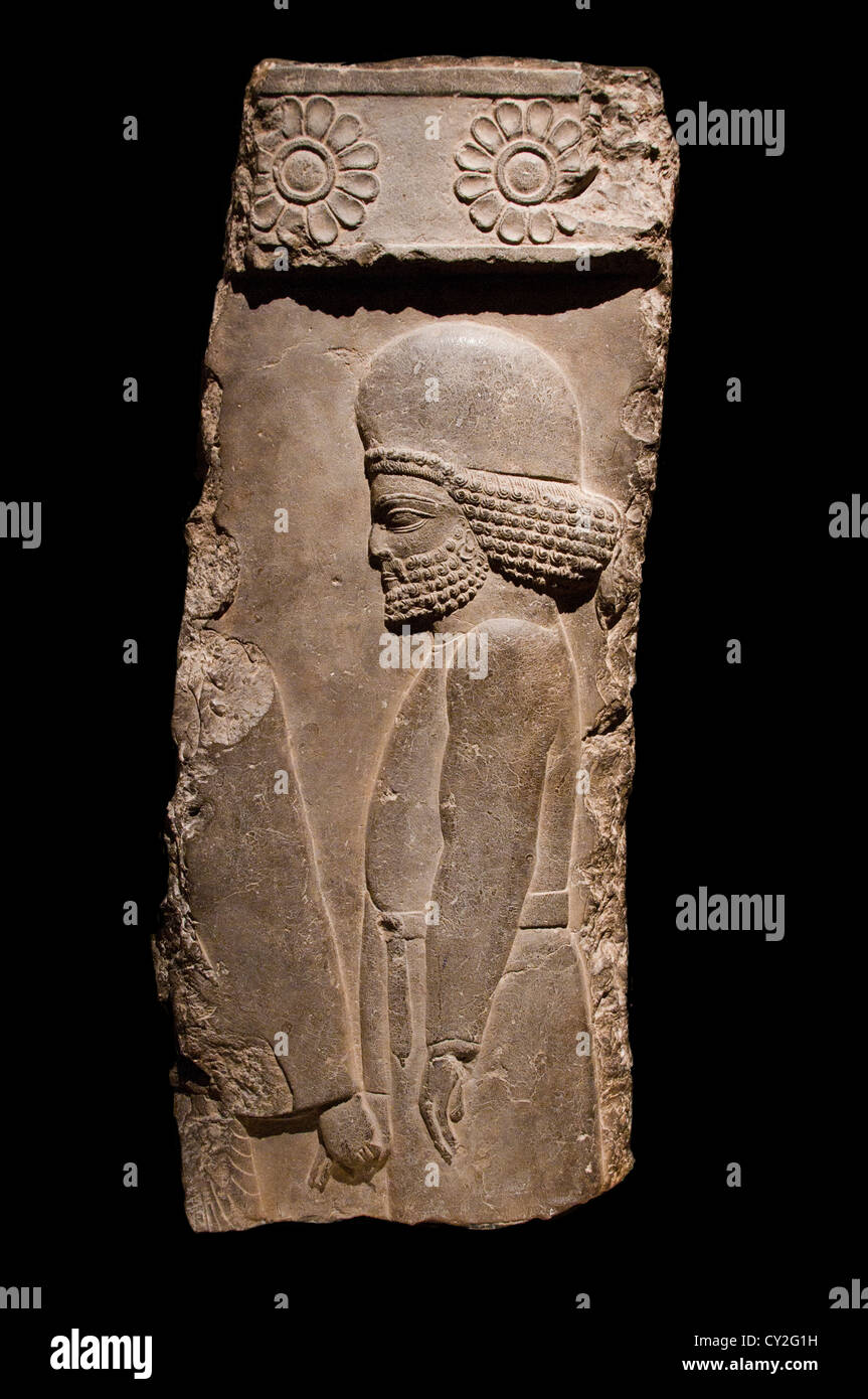 Relief figure in a procession ca. 405–359 B.C.Achaemenid Iran ...