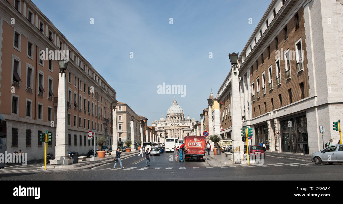 Street leading to Vatican, Rome, Italy Stock Photo - Alamy