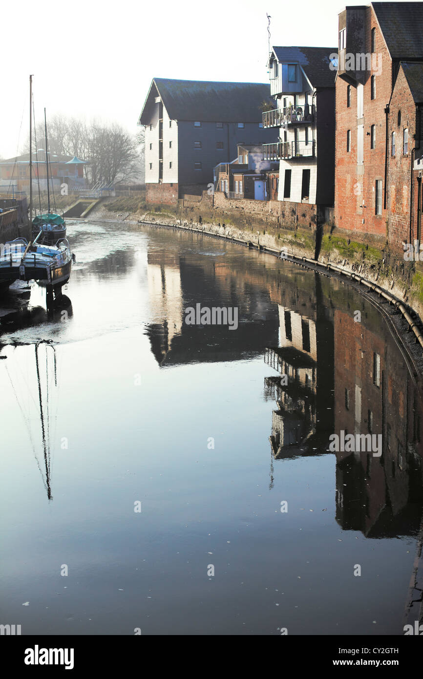 River Ouse looking south at Lewes East Sussex Stock Photo - Alamy
