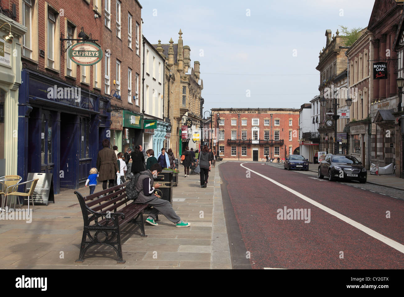 Wrexham town centre clwyd wales hi-res stock photography and images - Alamy