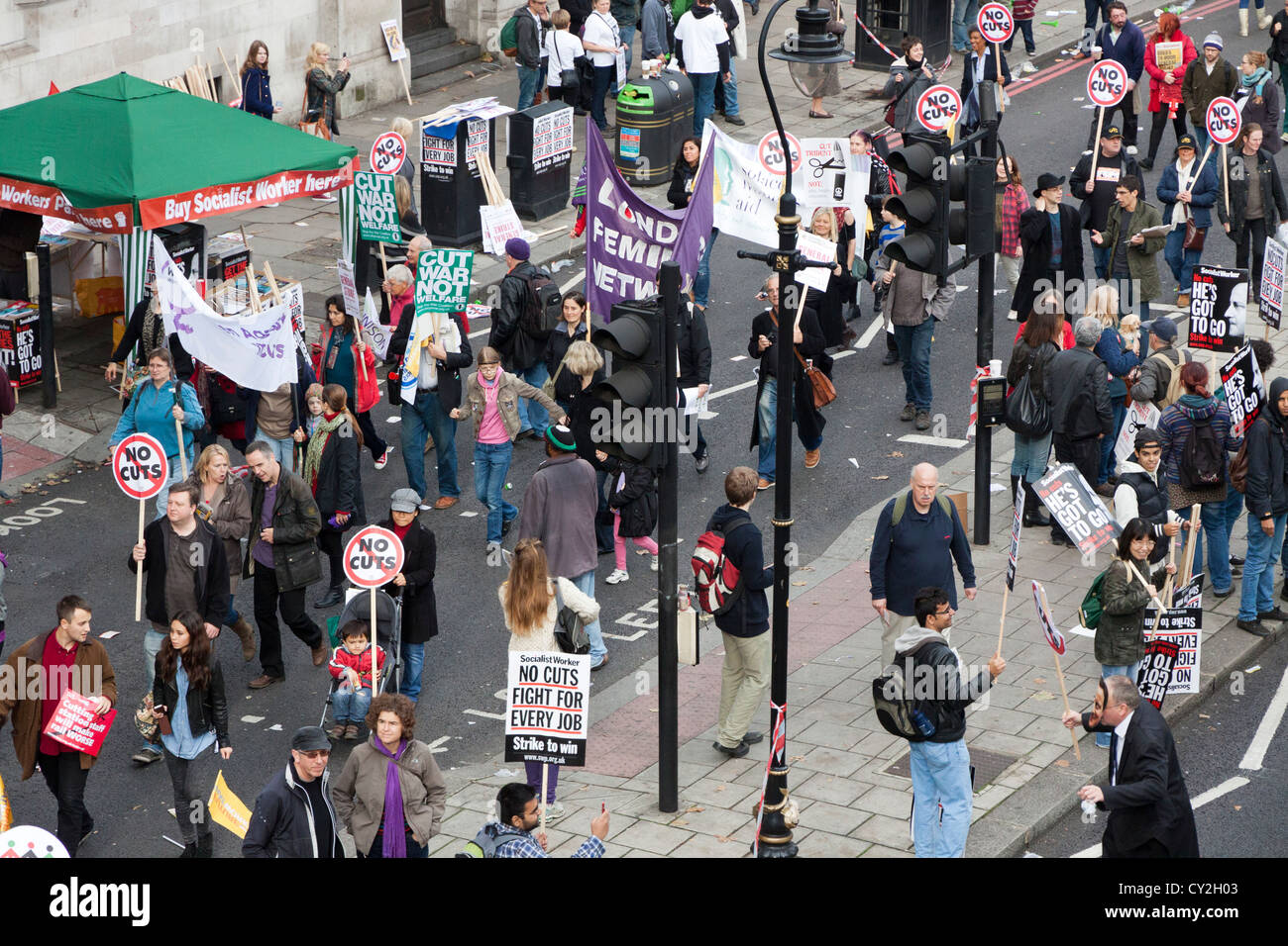 Public Service Demonstration Against Government Cuts In London On 20